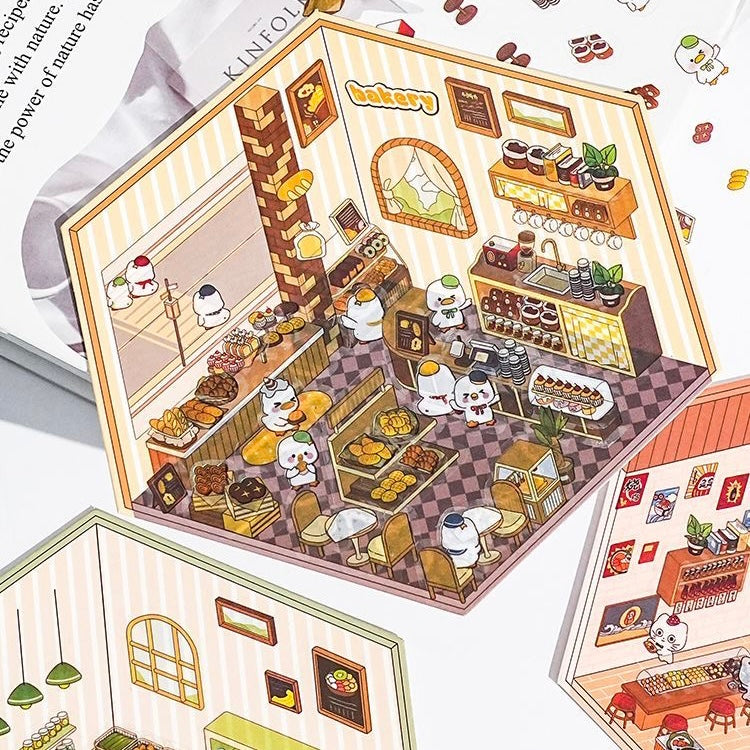 Sticker Play Scenes! Build 3D Izakaya|Chinese Convenience Store|Fresh ...