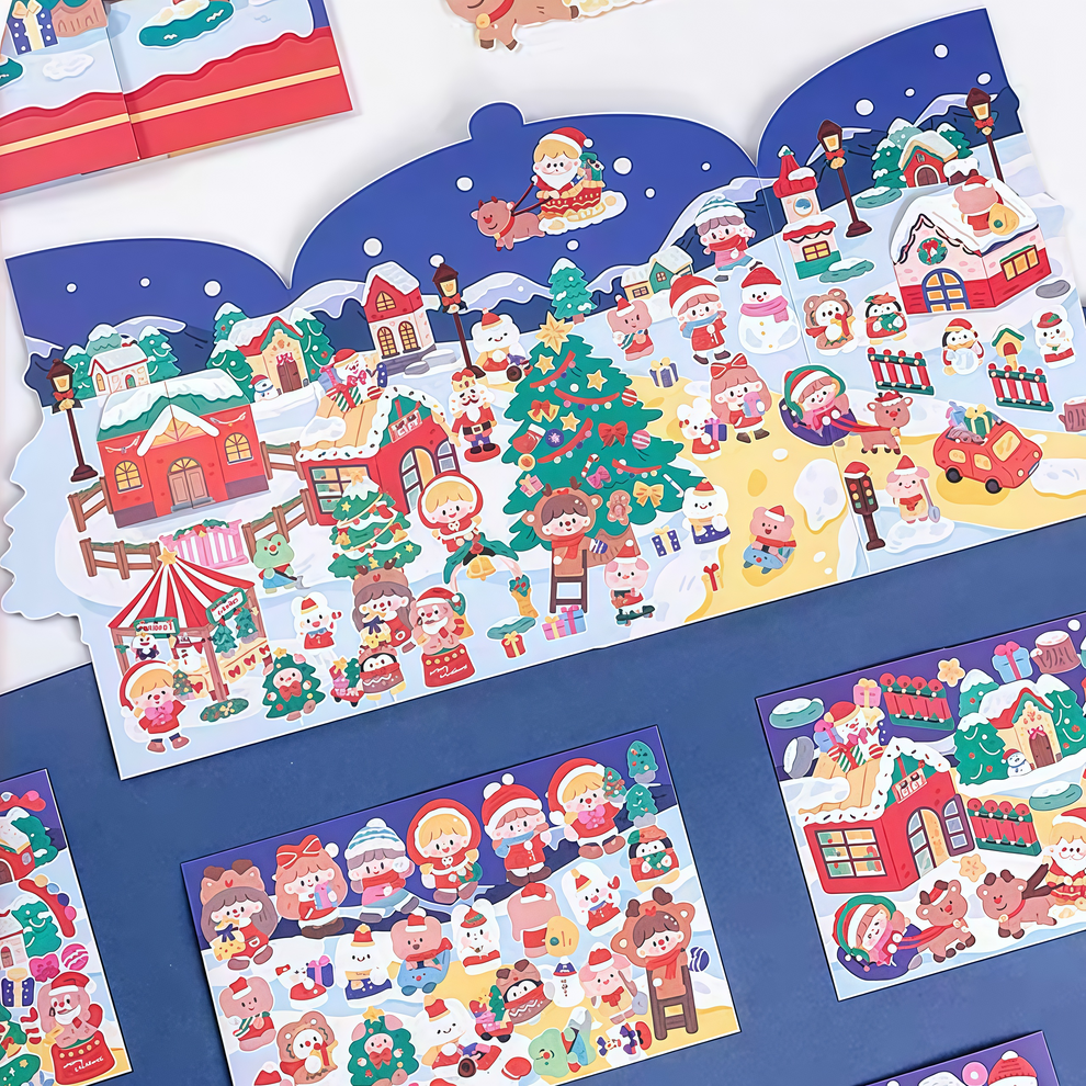 DIY Merry Christmas Sticker Scene Card – LOVE WISD