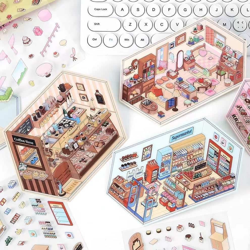 DIY Adorable Miniature House Sticker – LOVE WISD